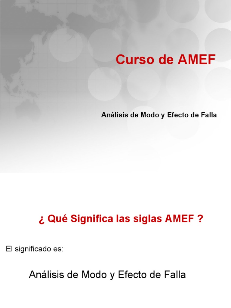 AMEF | PDF | Diseño | Gestión de la cadena de suministro