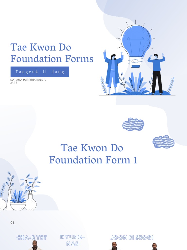 Taekwondo Foundation Form 1&2 | PDF | Korean Martial Arts | East Asian ...