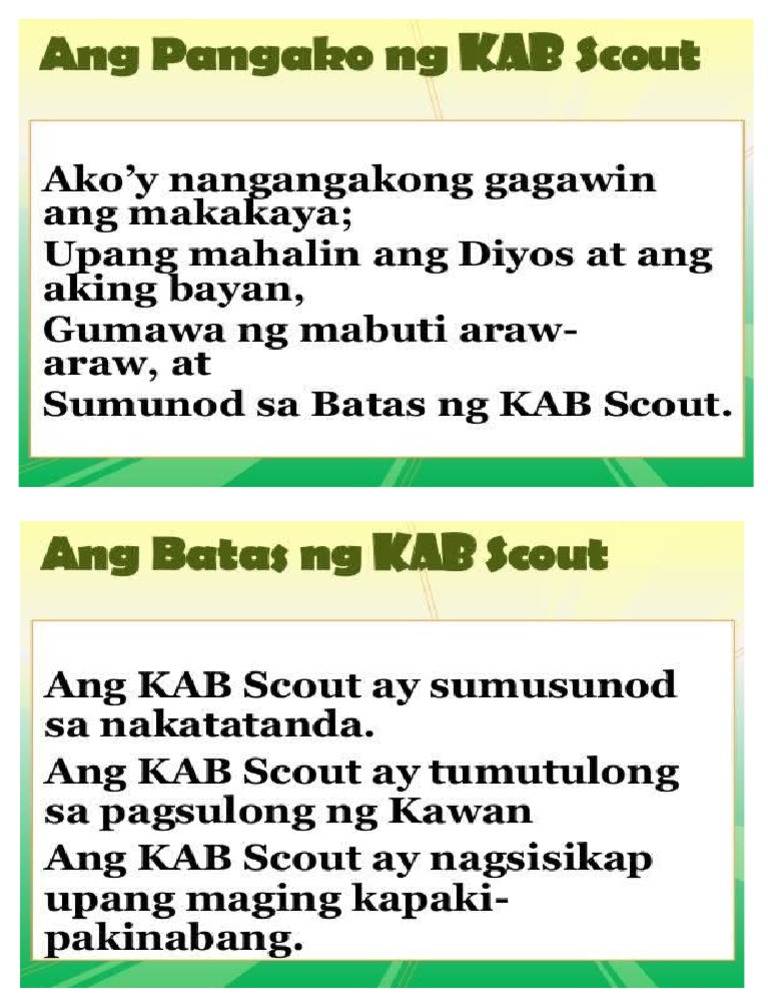 Batas NG KAB SCOUT | PDF