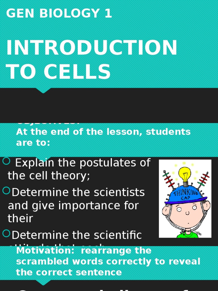 Gen Biology 1 | PDF | Cell (Biology) | Anatomy