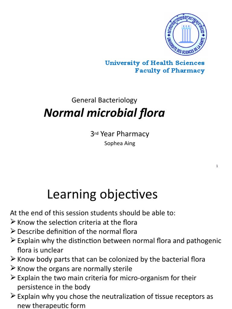 General Bacteriology of the Normal Microbial Flora | PDF | Bacteria ...
