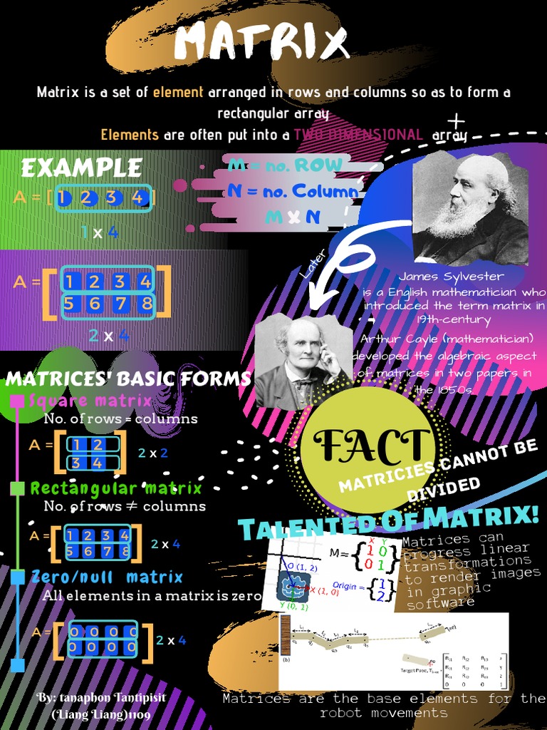 Matrix Poster | PDF | Matrix (Mathematics) | Operator Theory