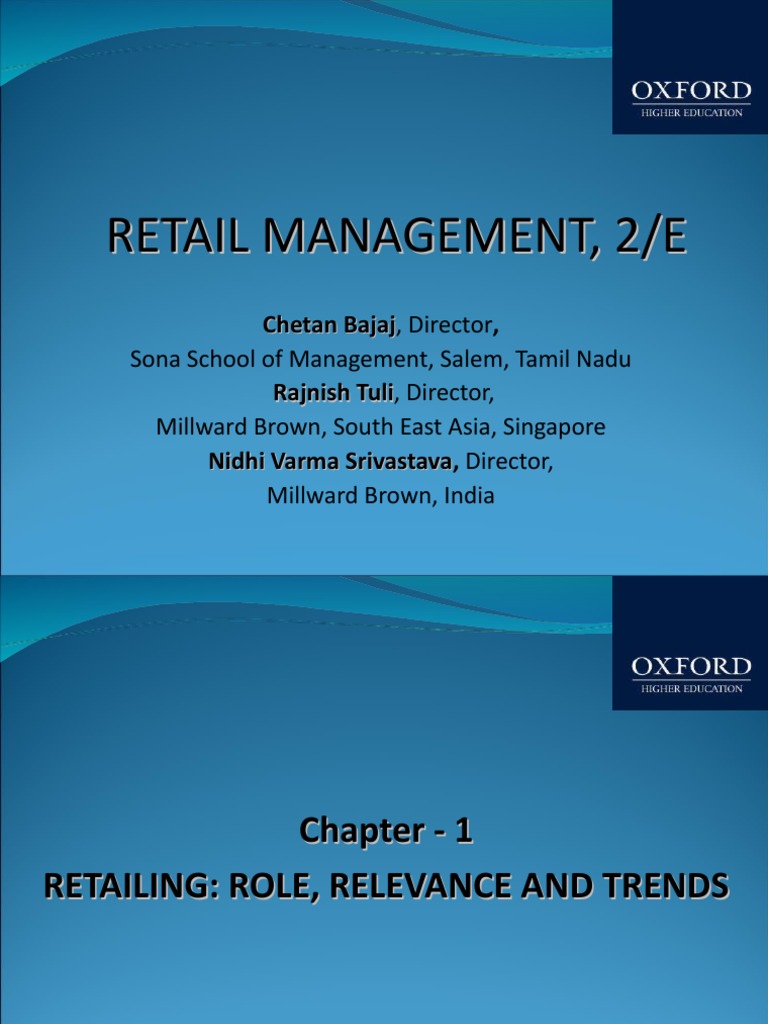 Chapter 1 Retailing Role Relevance Trends | PDF | Retail | Strategic ...