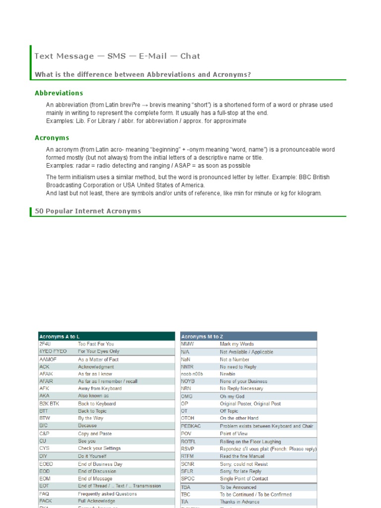 Text Message - SMS - E-Mail - Chat: What Is The Difference Between ...
