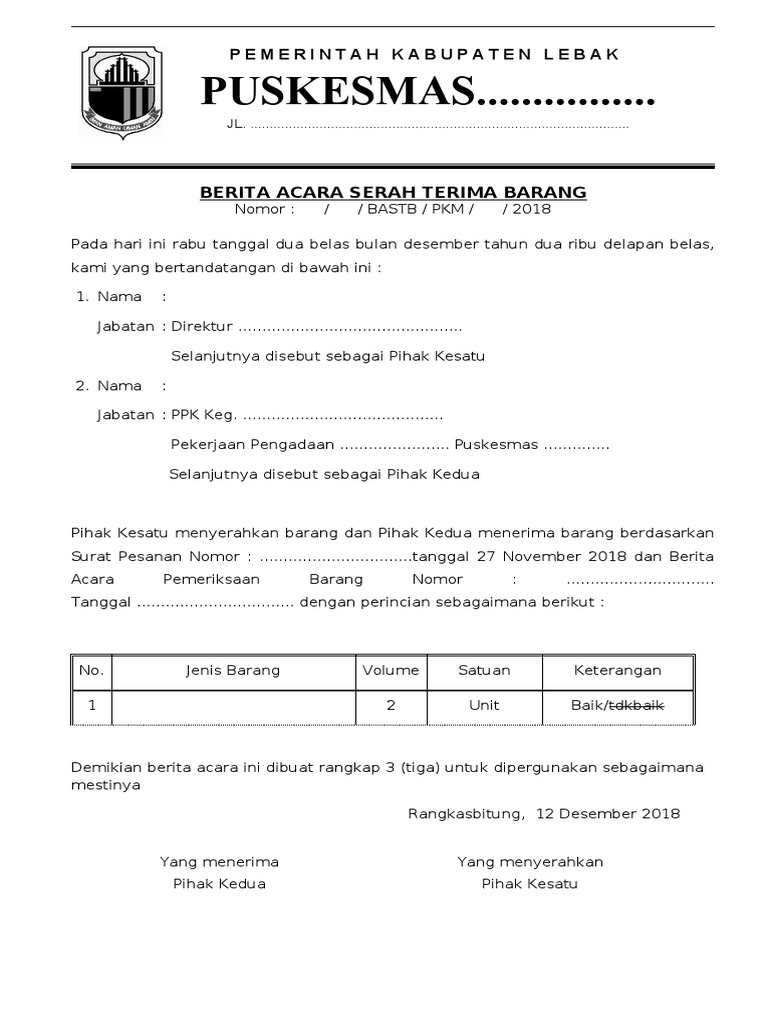 Format BAST-BAPB | PDF