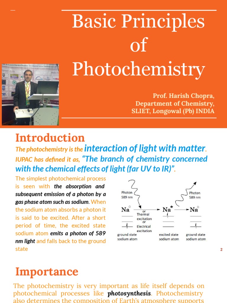 Basic Photochemistry | PDF | Photochemistry | Chemical Reactions