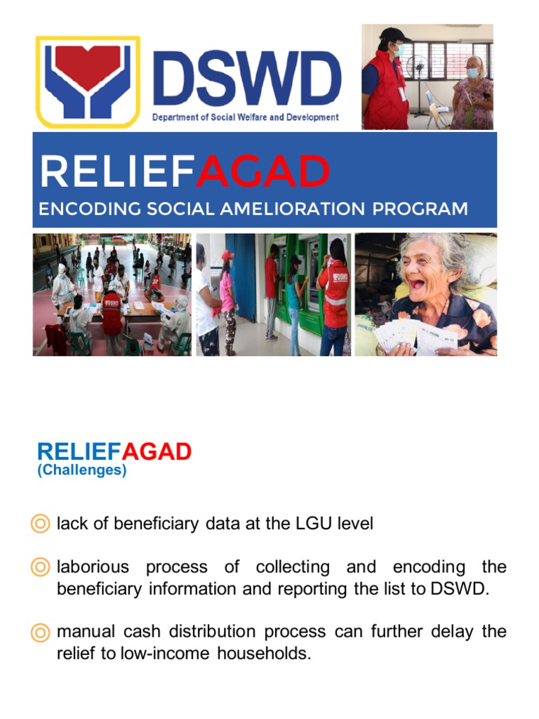 DSWD Presentation On ReliefAgad App | PDF