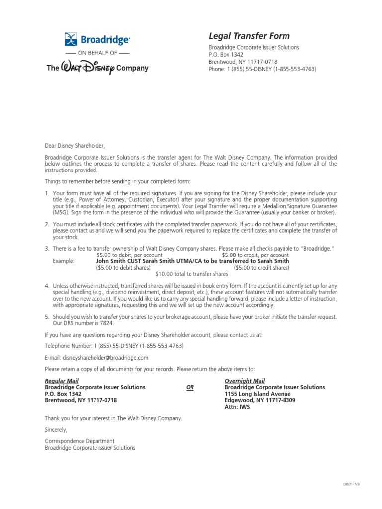 Legal Transfer Form Disney Static 8-2-17 v9 | PDF | Notary Public ...