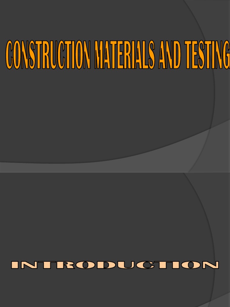 Introduction To Construction Materials and Testing | PDF | Solid ...