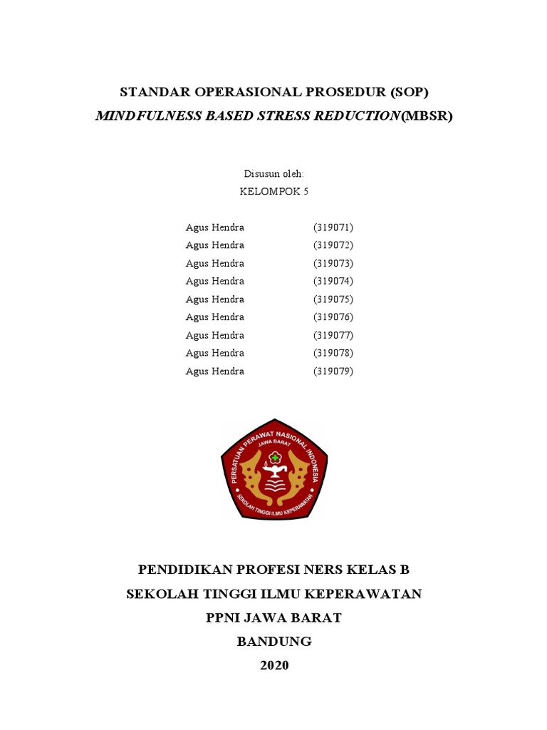 Conto SOP MBSR | PDF