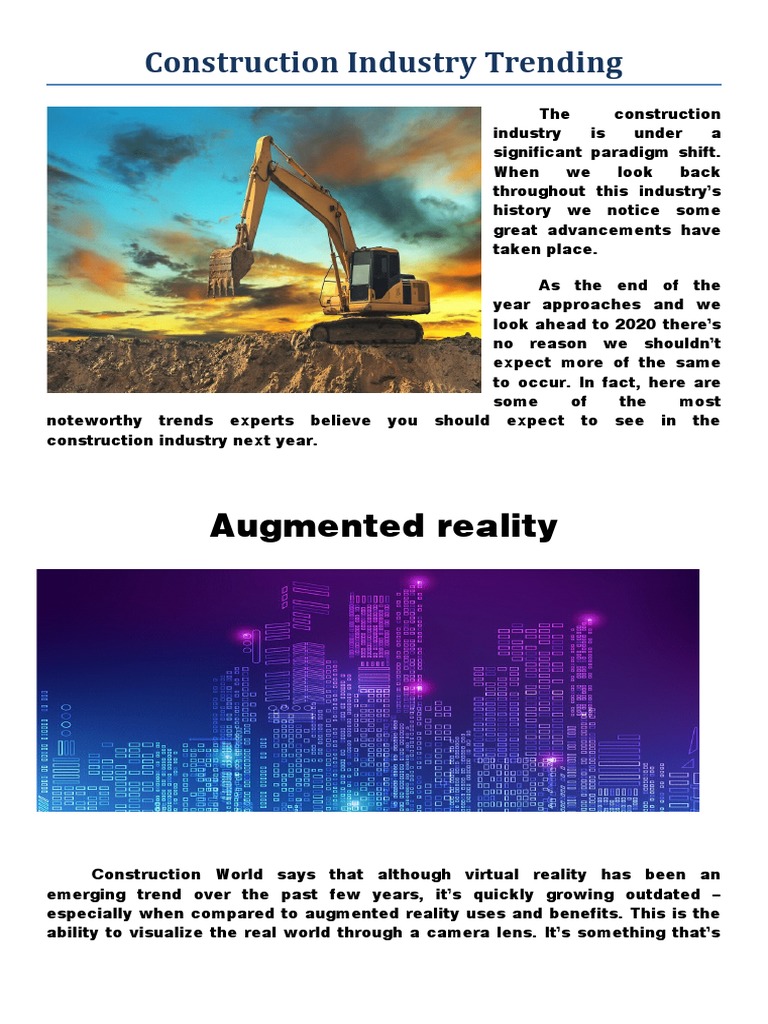 Construction Industry Trending | PDF | Building Information Modeling ...