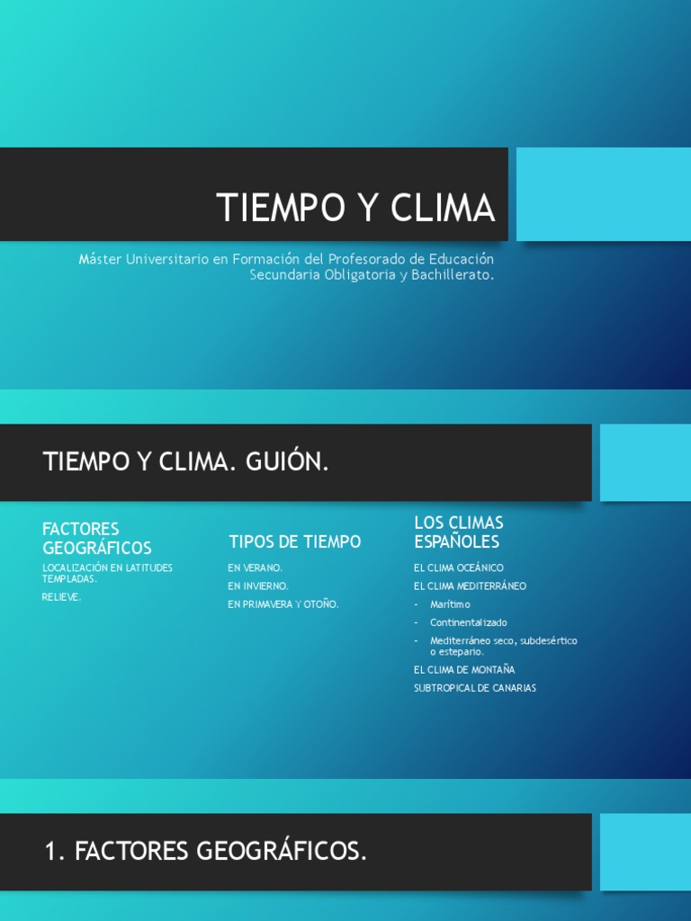 Tiempo y Clima. Power Point PDF | PDF | Clima | Niebla