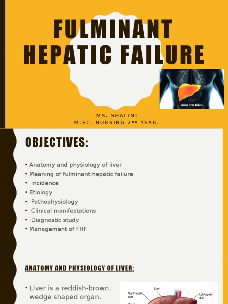 Fulminant Hepatic Failure | PDF | Liver | Bile