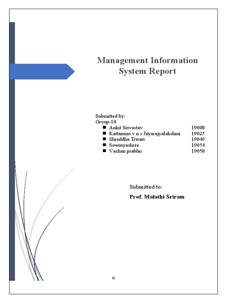 Management Information System Report | PDF | Point Of Sale | Wireless Lan