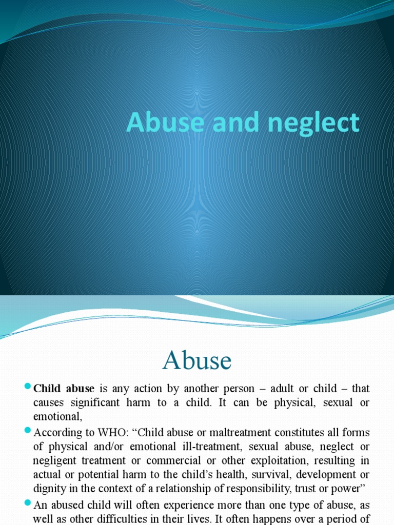 Abuse and Neglect | PDF | Child Neglect | Child Abuse