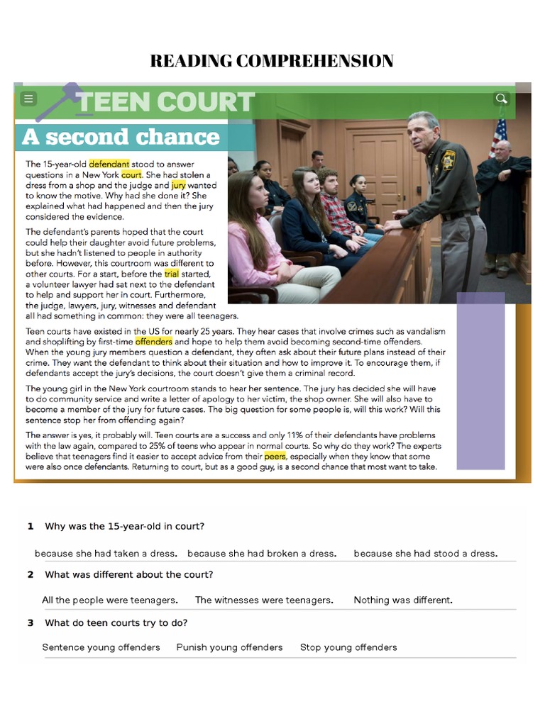 Reading Teen Courts | PDF | Social Science | Wellness
