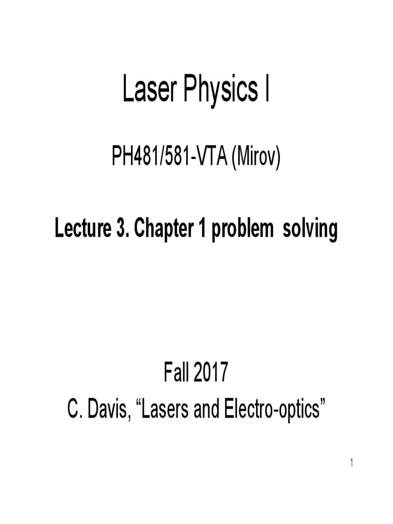 Lecture 3 Chapter 1 Problem Solving PDF | PDF