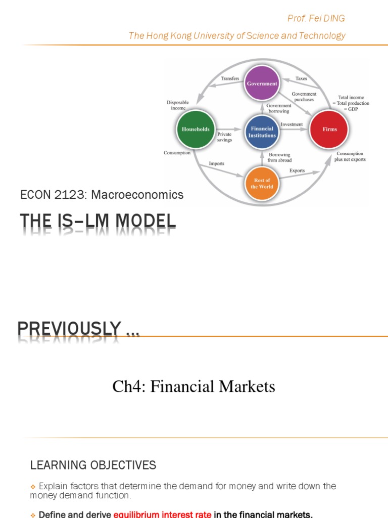 The Is-Lm Model: ECON 2123: Macroeconomics | PDF | Fiscal Policy ...