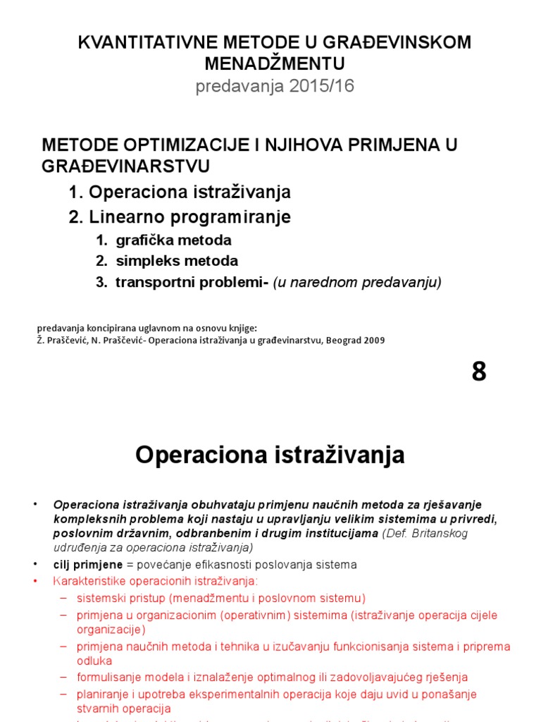 Kvantitativne Metode U Menadžmentu | PDF
