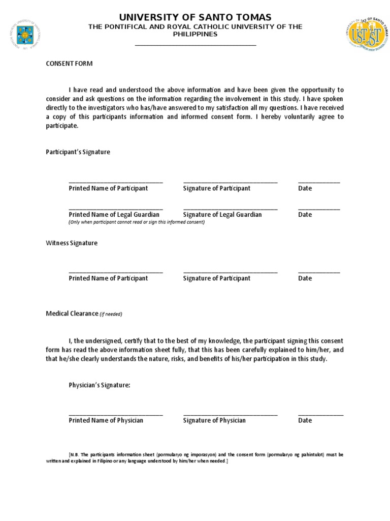 Consent Form | PDF