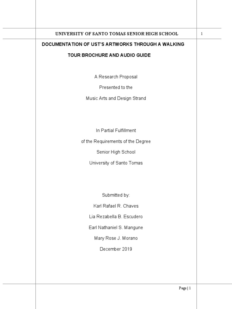 Documenting UST's Artworks Through a Walking Tour Brochure and Audio ...