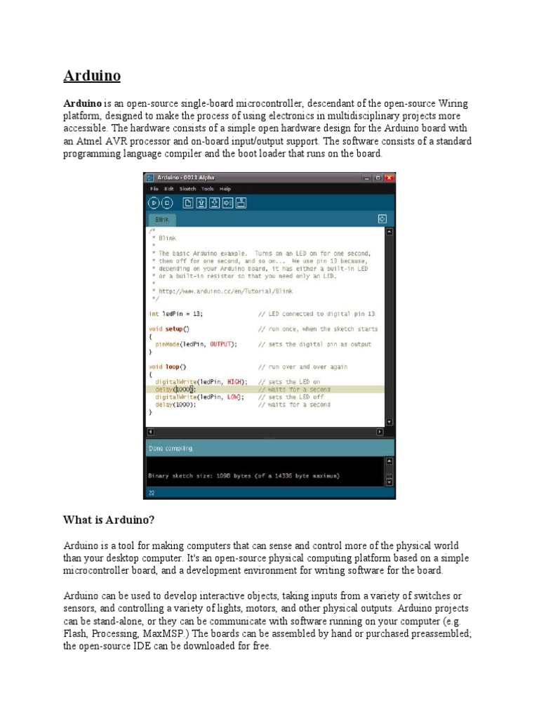 Arduino Arduino Is An Open Source Single Board Microcontroller Descendant Of The Open Source