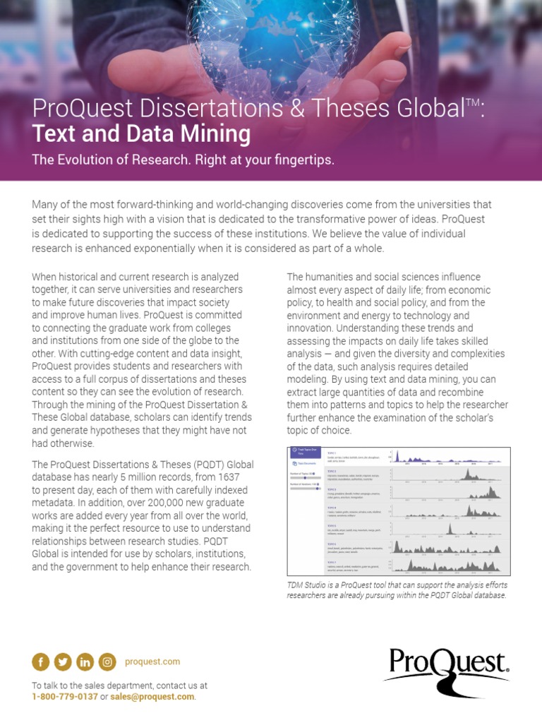 Proquest Dissertations & Theses Global:: Text and Data Mining | PDF ...