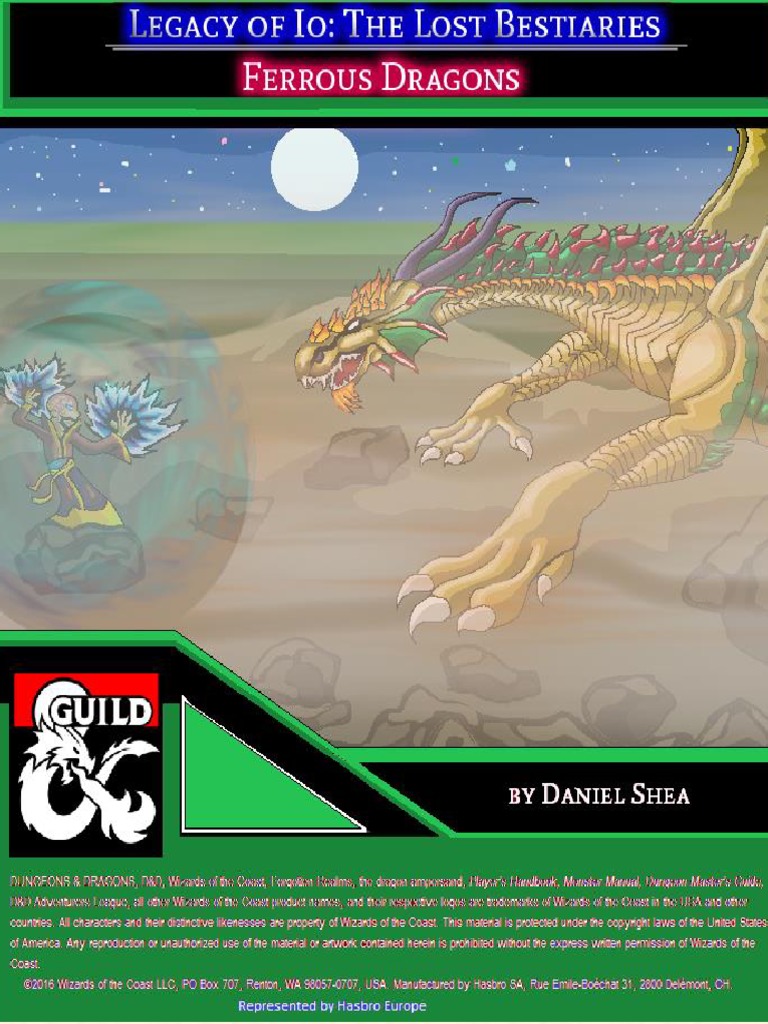 Legacy of Io The Lost Bestiaries Ferrous Dragons | PDF | Nature