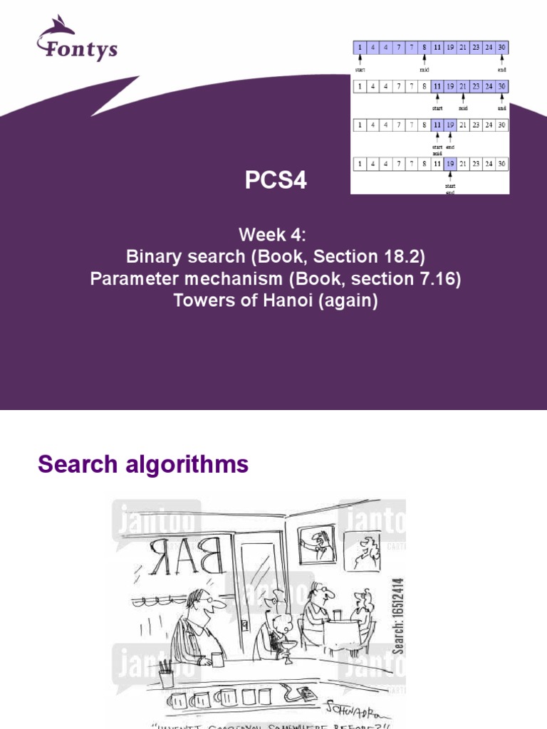 Week 4 - Binary Search - Parameter Mechanism | PDF | Method (Computer Programming) | Parameter ...