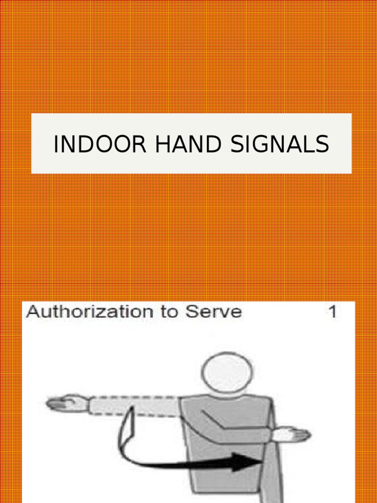 Indoor Hand Signals | PDF