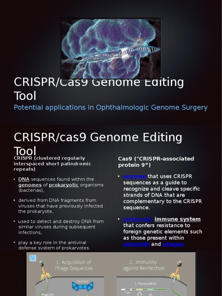 CRISPR/Cas9 Genome Editing Tool: Potential Applications in Ophthalmologic Genome Surgery | PDF ...