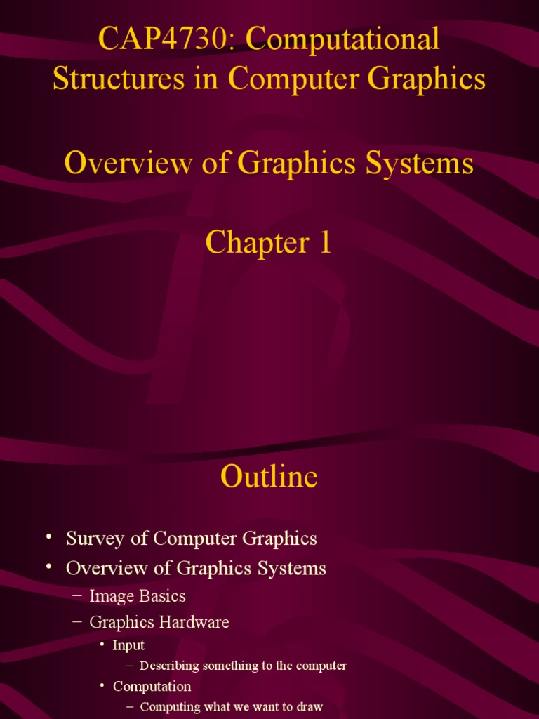 Overview of Graphics Systems | PDF | Liquid Crystal Display | Display ...