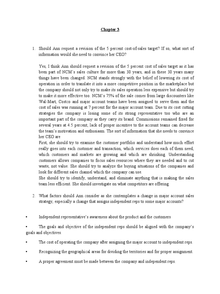 Chapter 3 | PDF | Incentive | Sales