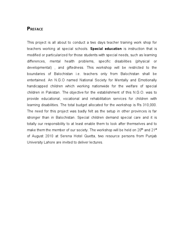 Final Proj Managmnt | PDF | Special Education | Project Management