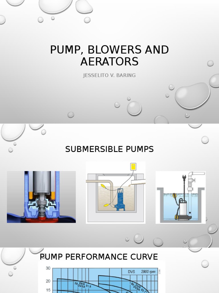 Pumps, Blowers, and Aerators Guide | PDF