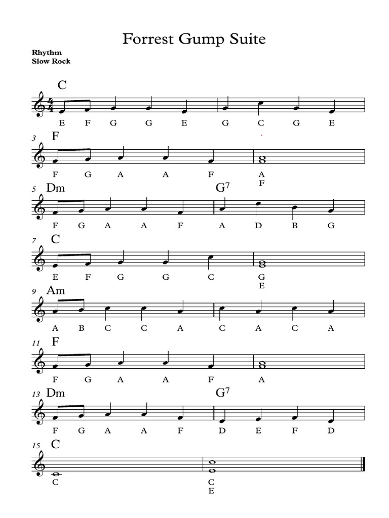 Forrest Gump Suite | PDF