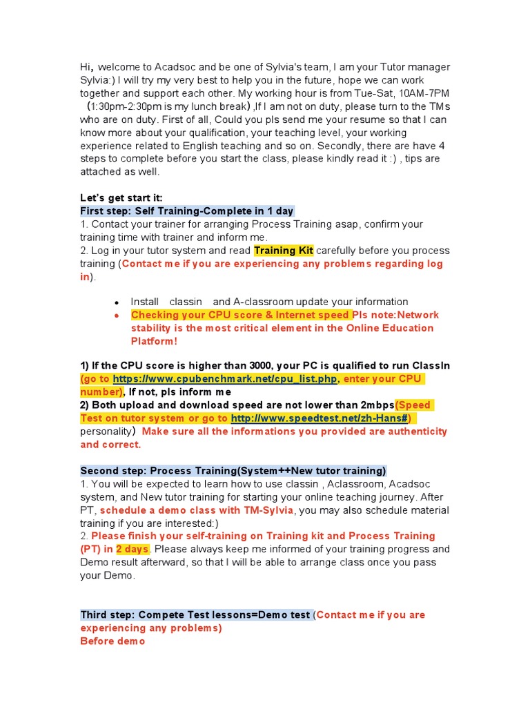 Install Classin and A-Classroom Update Your Information | PDF | English ...