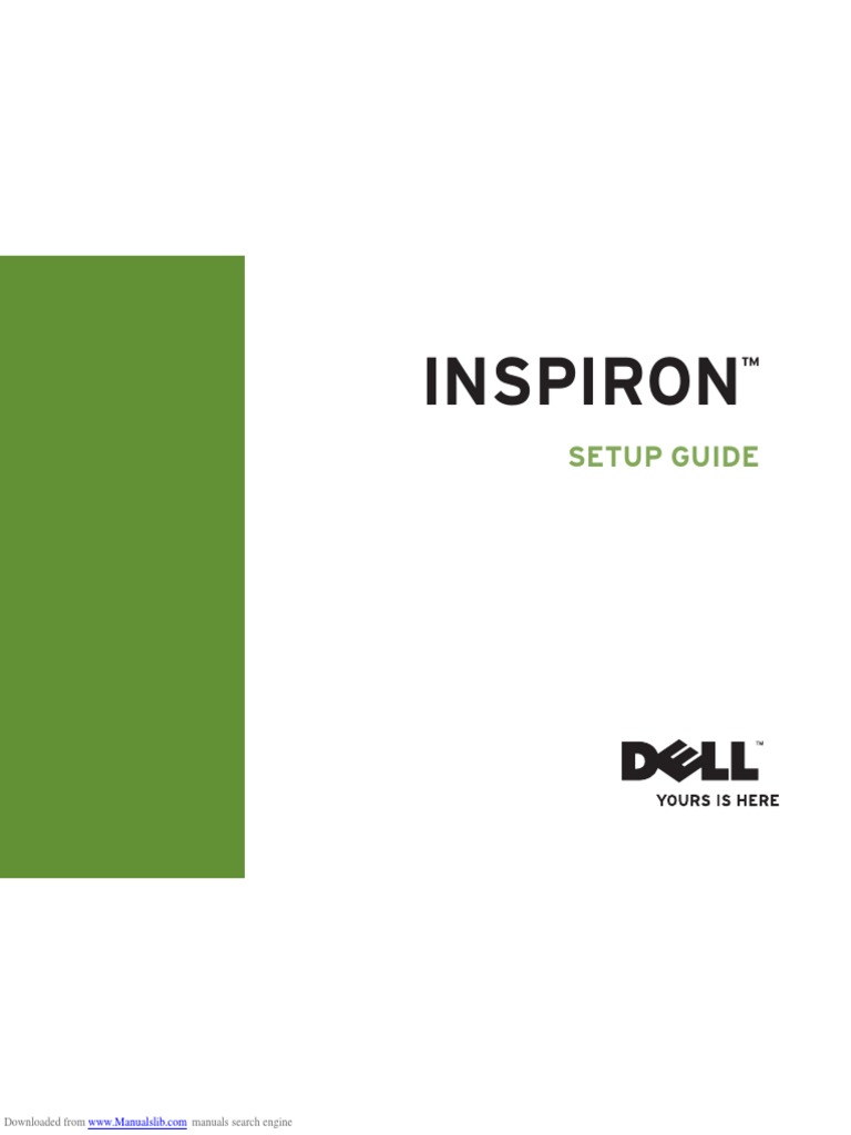 Inspiron: Setup Guide | PDF | Internet Access | Computer Program