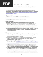 NTU 2024/2025 Admission Guidelines | PDF | Academic Degree | University ...