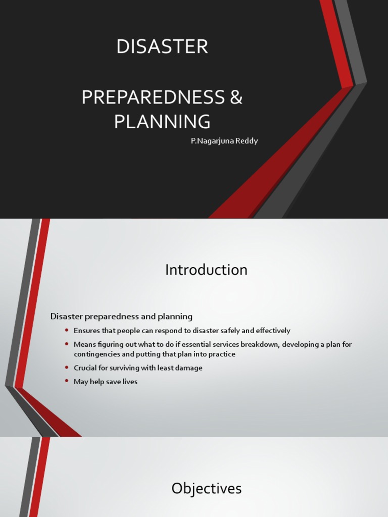 Disaster: Preparedness & Planning | PDF | Emergency Management | Risk ...
