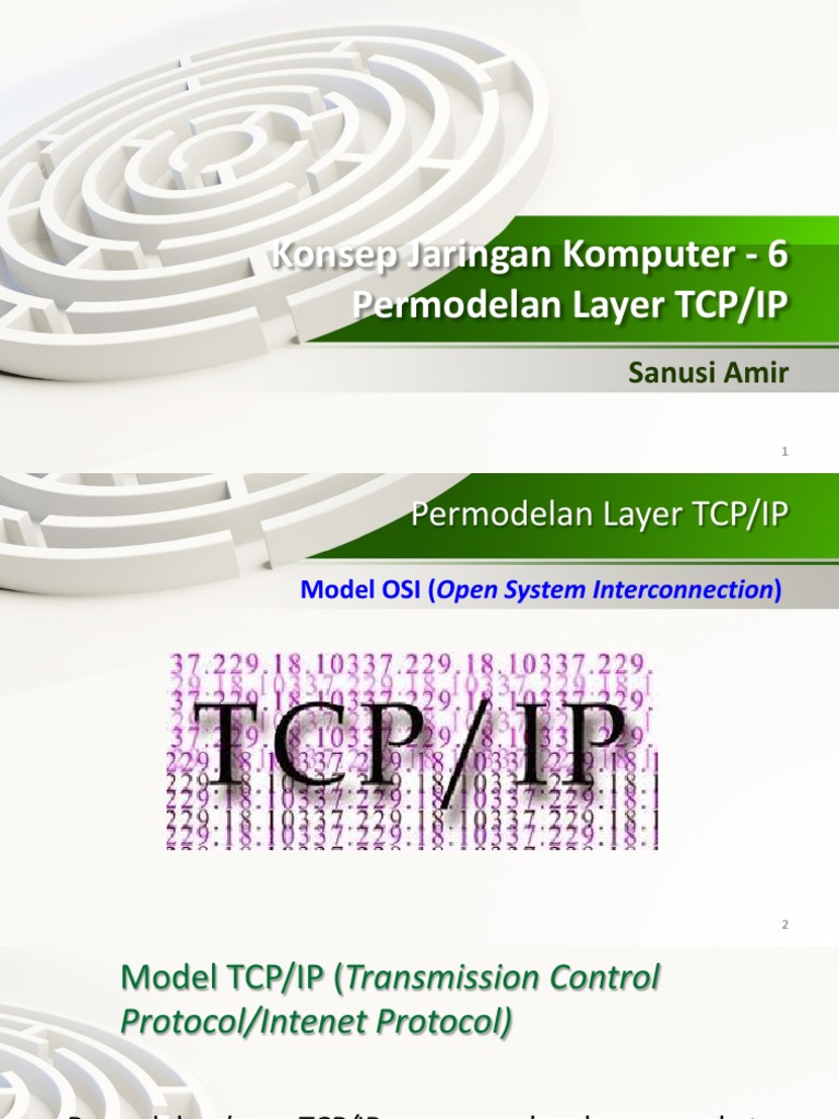 KJK - 6 - Permodelan Layer TCP-IP PDF | PDF