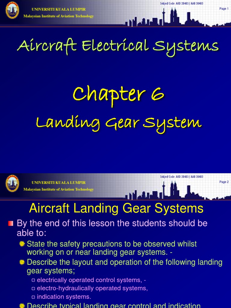 Aircraft Landing Gear System Overview | PDF | Landing Gear | Switch