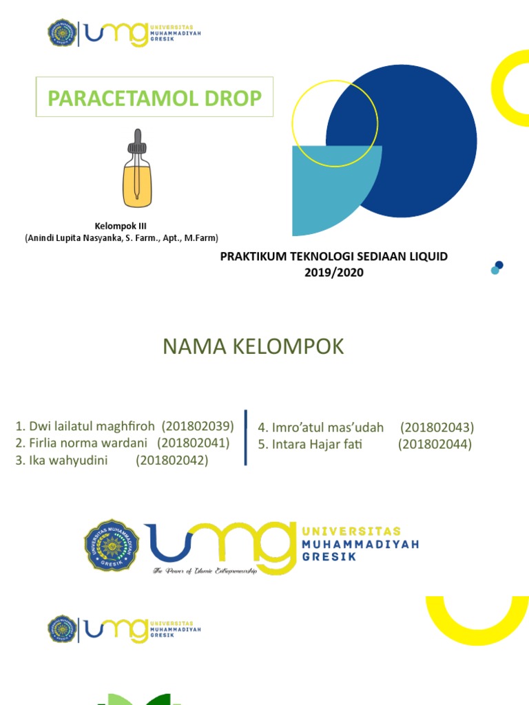 KELOMPOK SEDIAAN LIQUID (Paracetmol Drop) | PDF