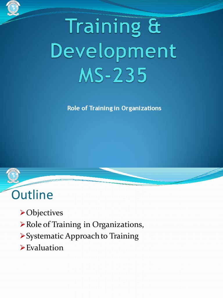 Role of Training in Organisations and Systematic Approach PDF | PDF ...