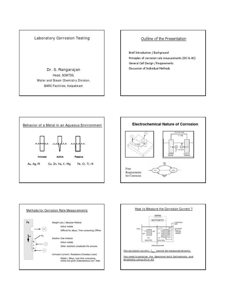 Laboratory Corrosion Testing | PDF | Corrosion | Electrochemistry