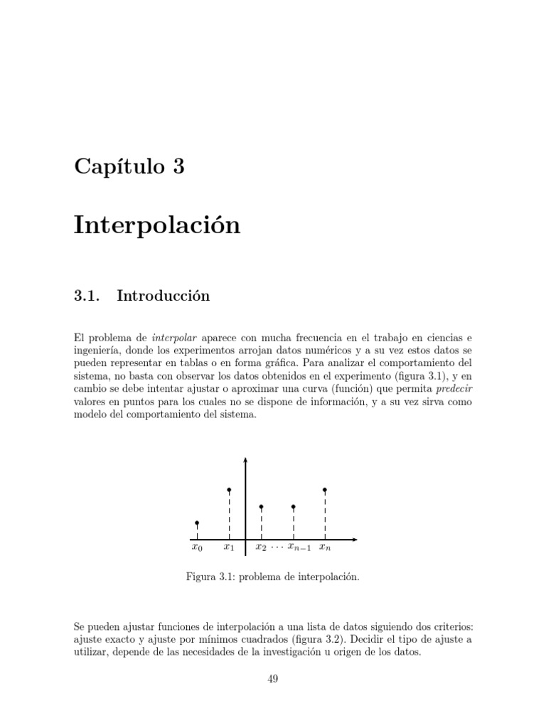 Interpolar | PDF | Spline (Matemáticas) | Ecuaciones