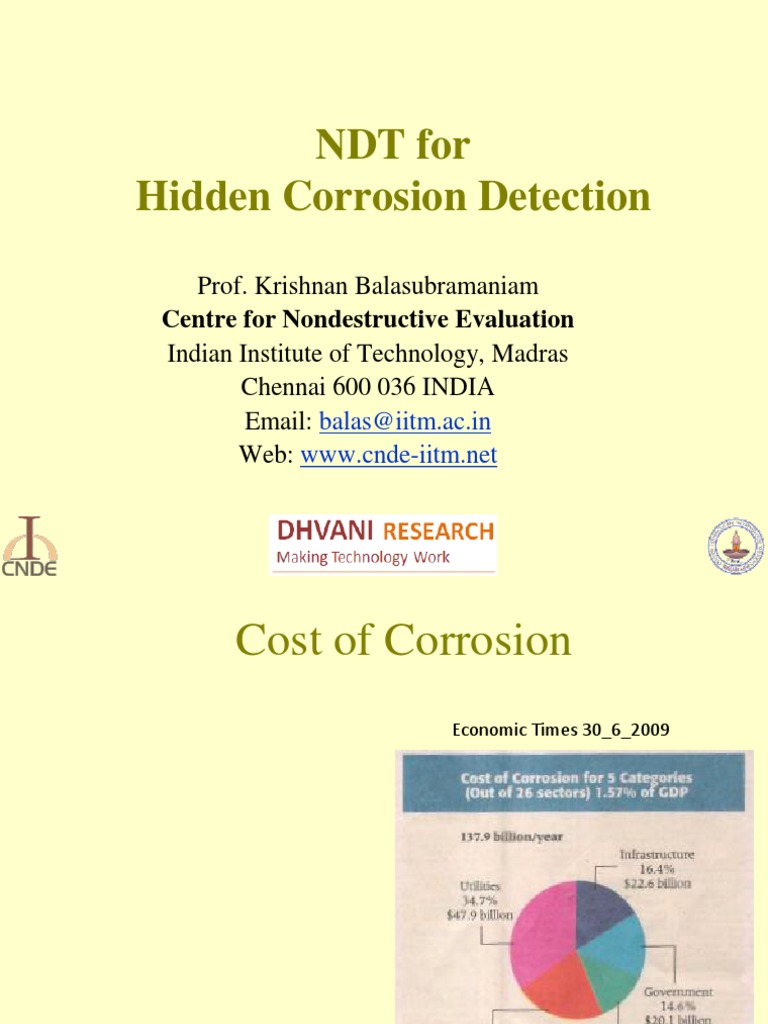 NDT Techniques for Corrosion Detection | PDF | Nondestructive Testing ...