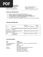 Manoj Resume CV | PDF