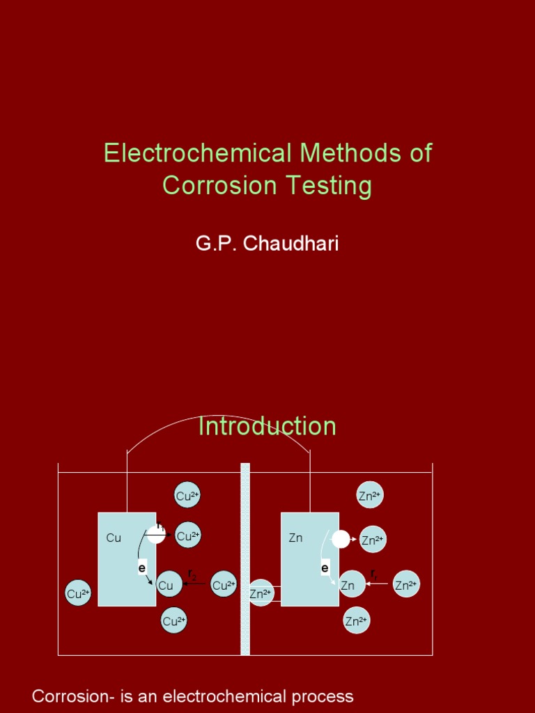 Electrochemical Methods of Testing | PDF | Corrosion | Anode