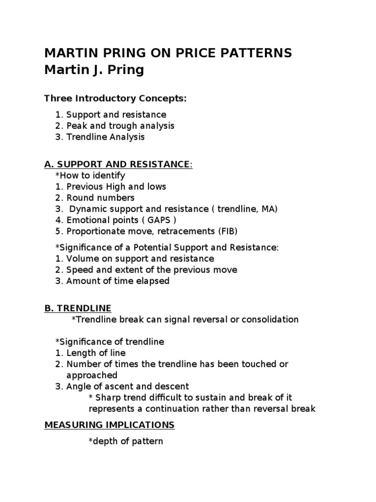 Martin Pring On Price Patterns | PDF | Business | Nature
